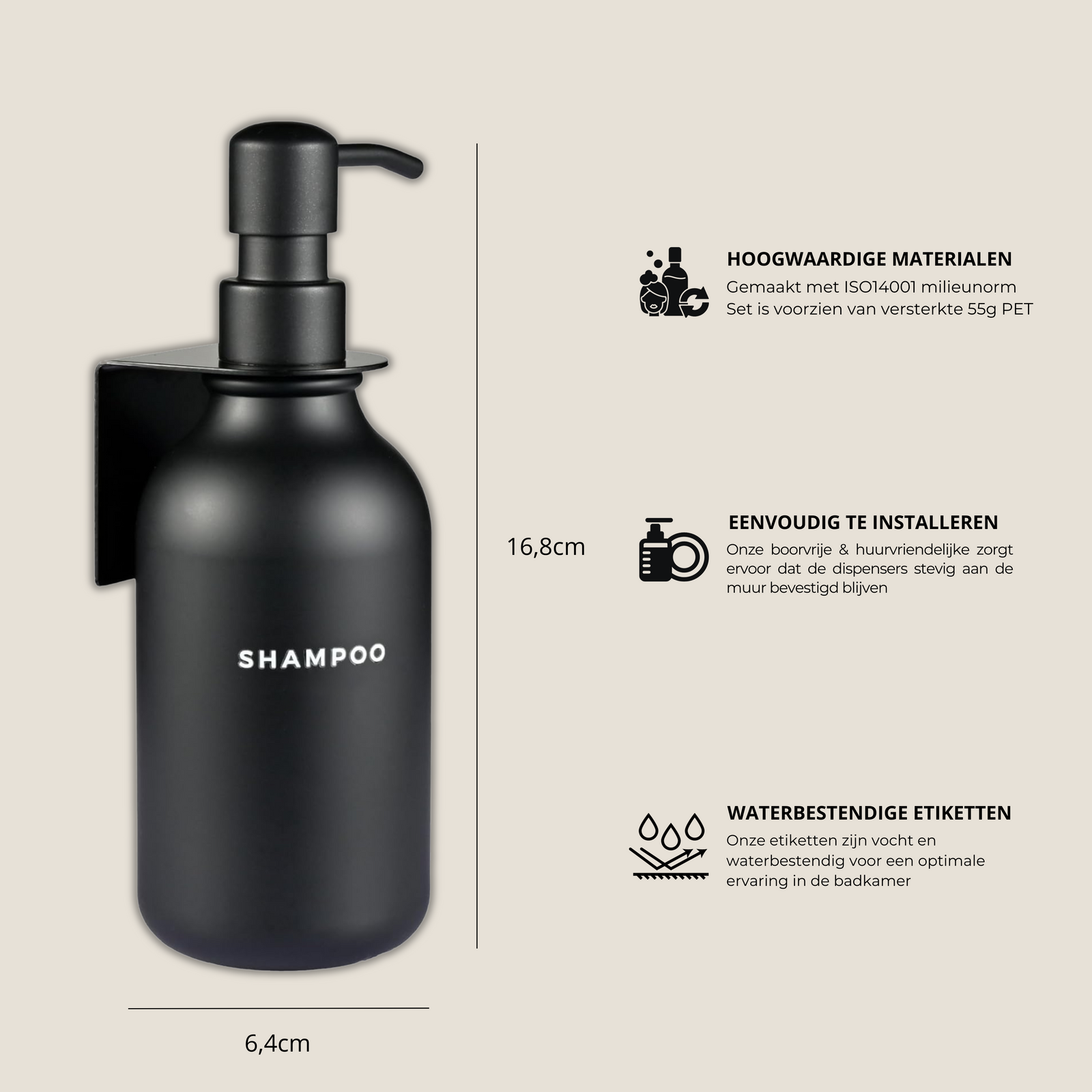 ROHA ZEEPDISPENSER SET